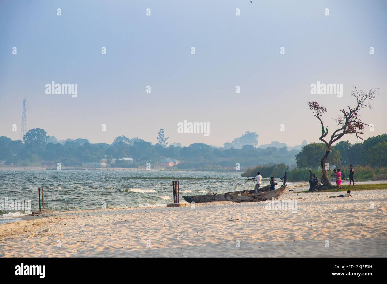 Samfya lake and samfya beach at Bagweulu Lake in luapula, zambia Stock ...