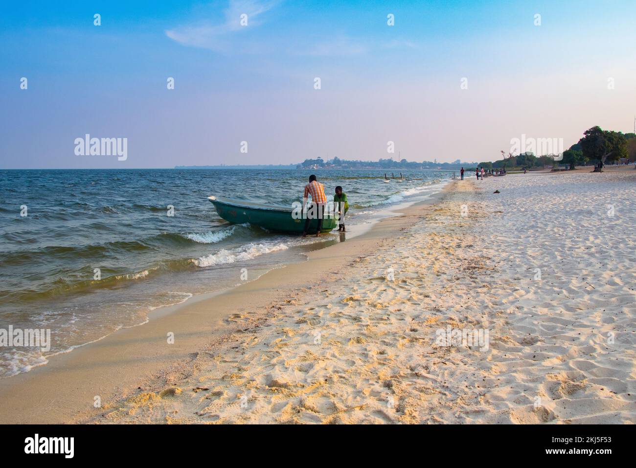 Samfya lake and samfya beach at Bagweulu Lake in luapula, zambia Stock ...