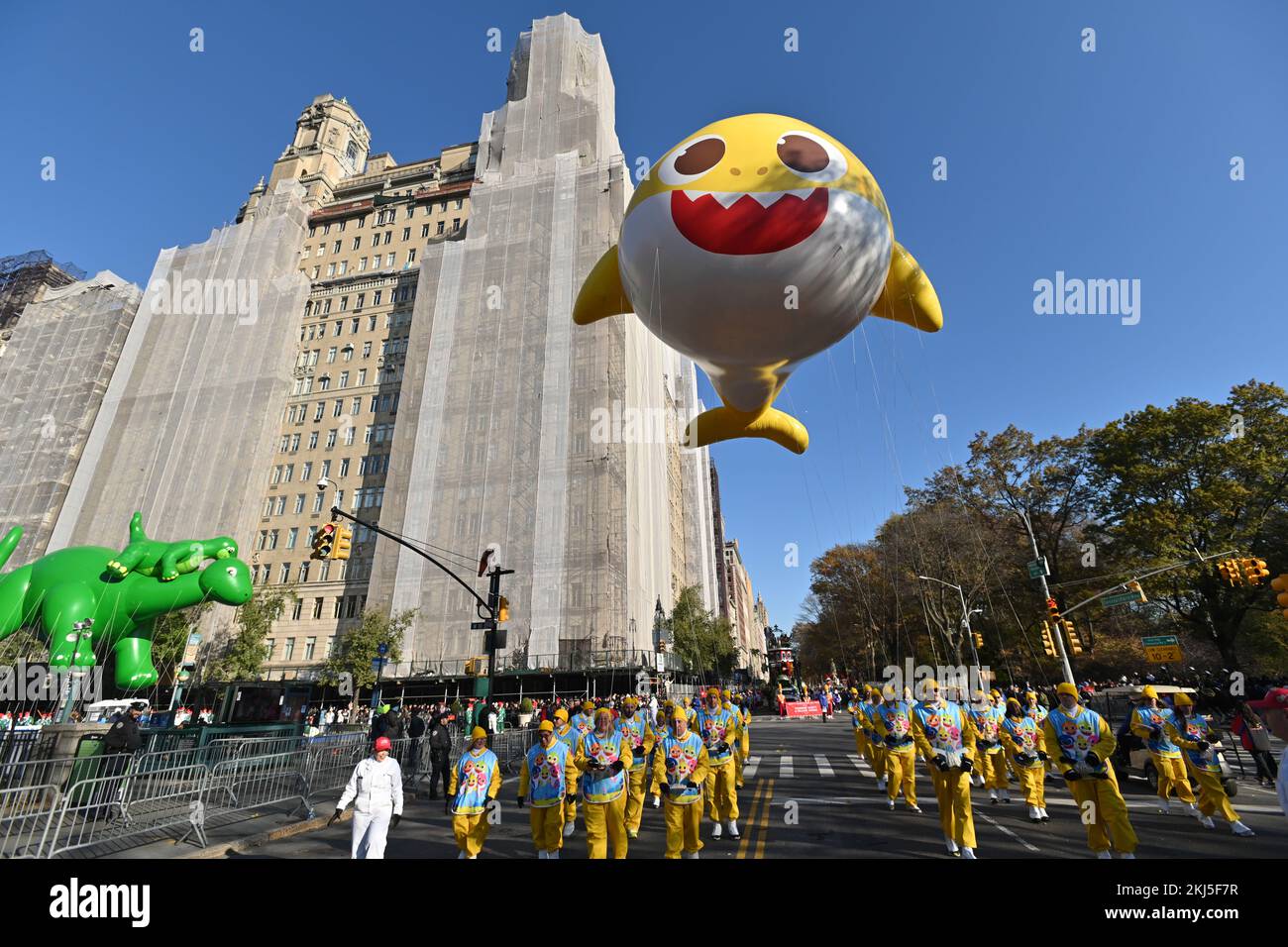 The Baby Shark balloon at the 96th Annual Macy's Thanksgiving Day ...