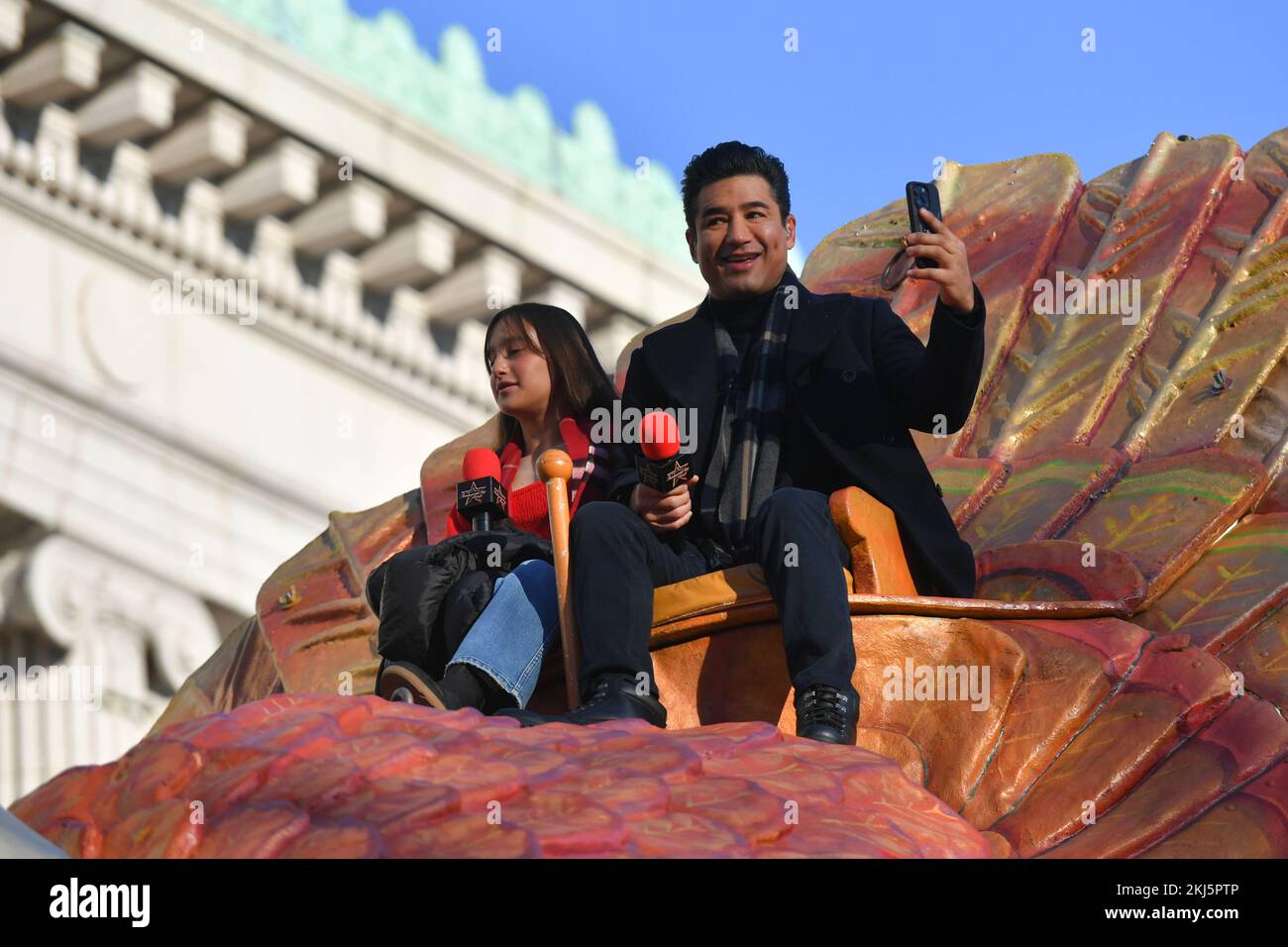 Mario Lopez attends the 96th Annual Macy's Thanksgiving Day Parade on ...