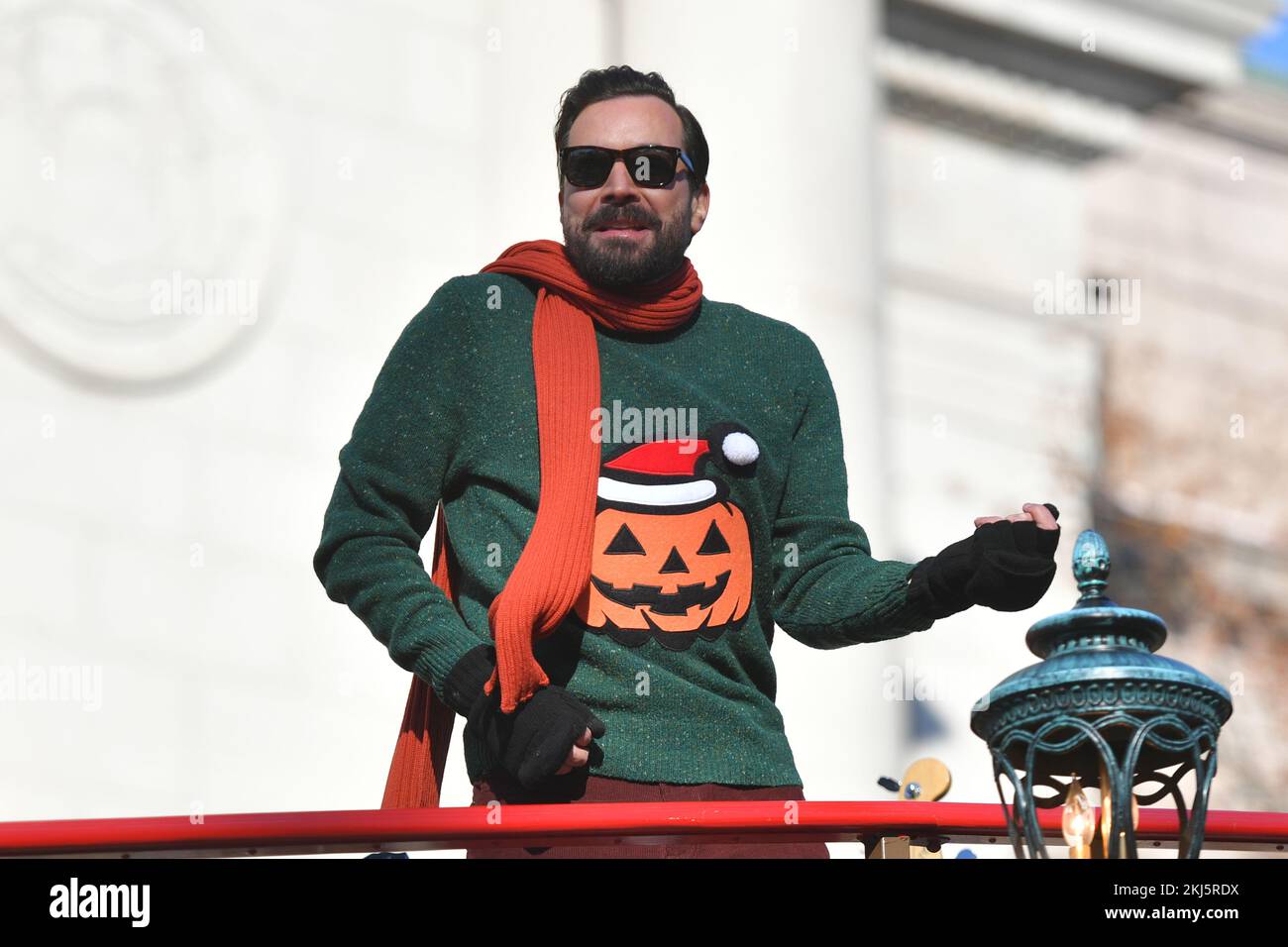 Jimmy Fallon and the Roots attend the 96th Annual Macy's Thanksgiving ...