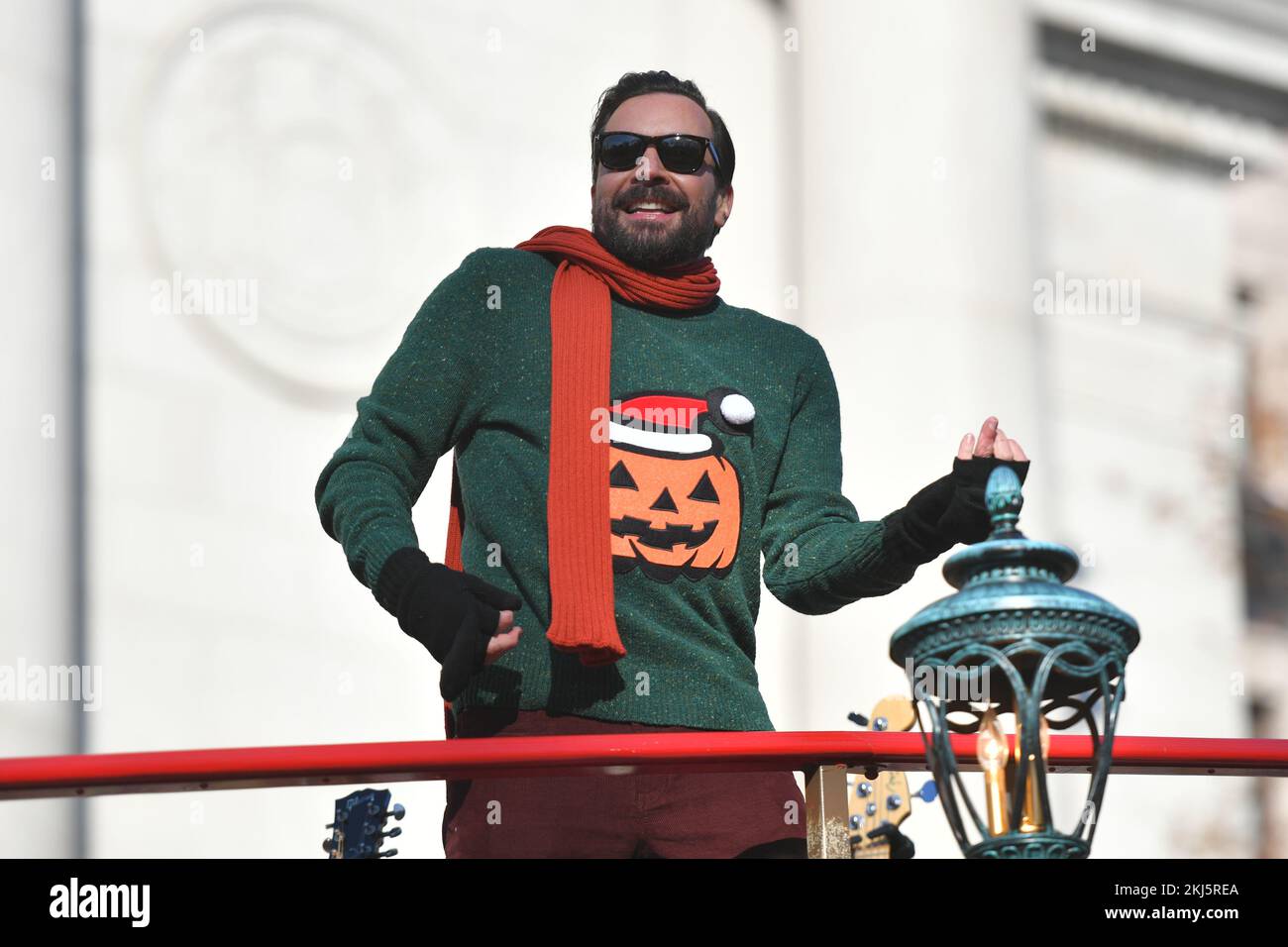 Jimmy Fallon and the Roots attend the 96th Annual Macy's Thanksgiving ...
