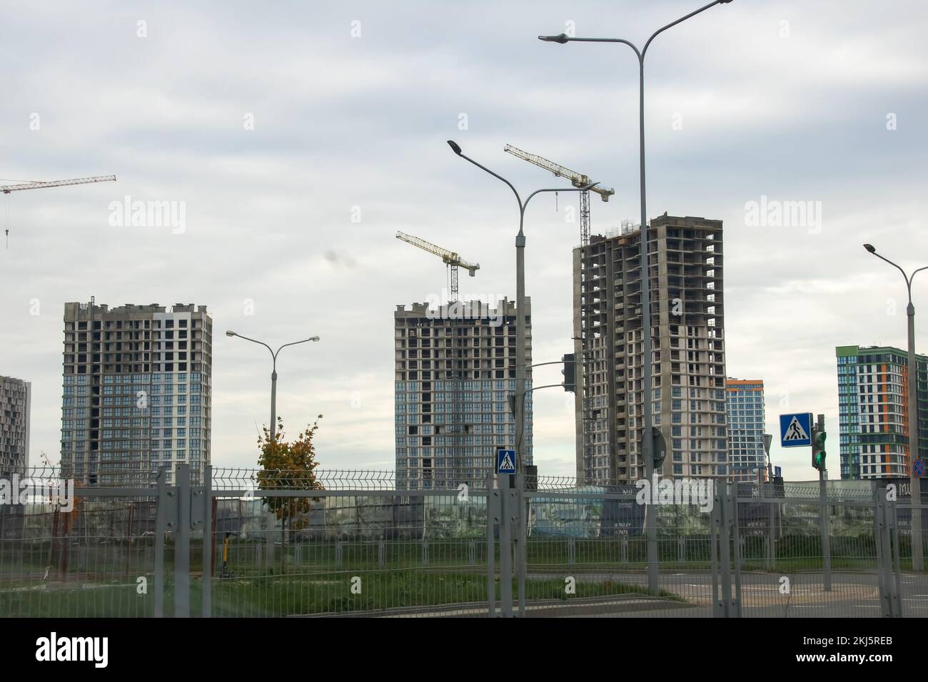 Belarus, Minsk - 20 october, 2022: Construction site minsk world close ...
