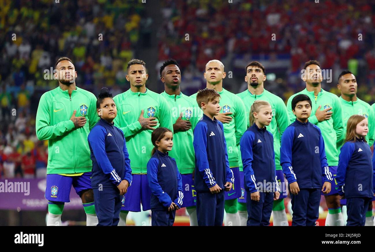 Brazil line up world cup 2022 hi-res stock photography and images - Alamy