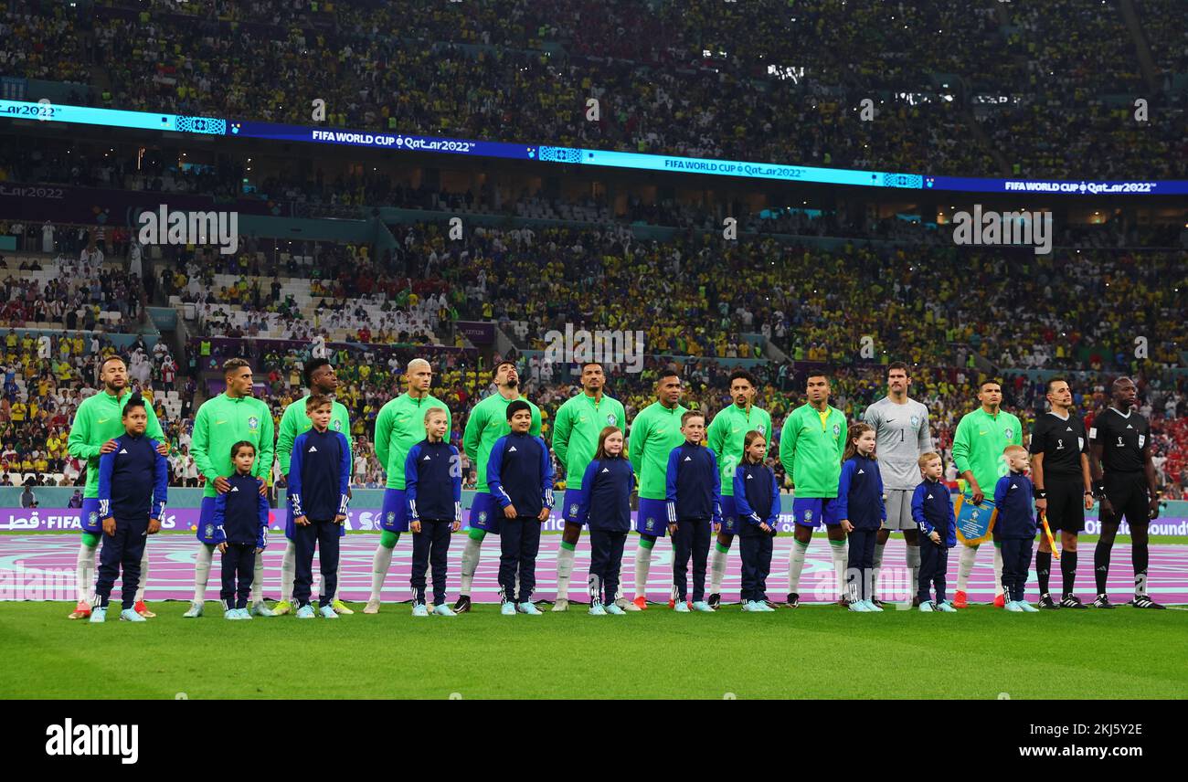 Brazil line up world cup 2022 hi-res stock photography and images - Alamy