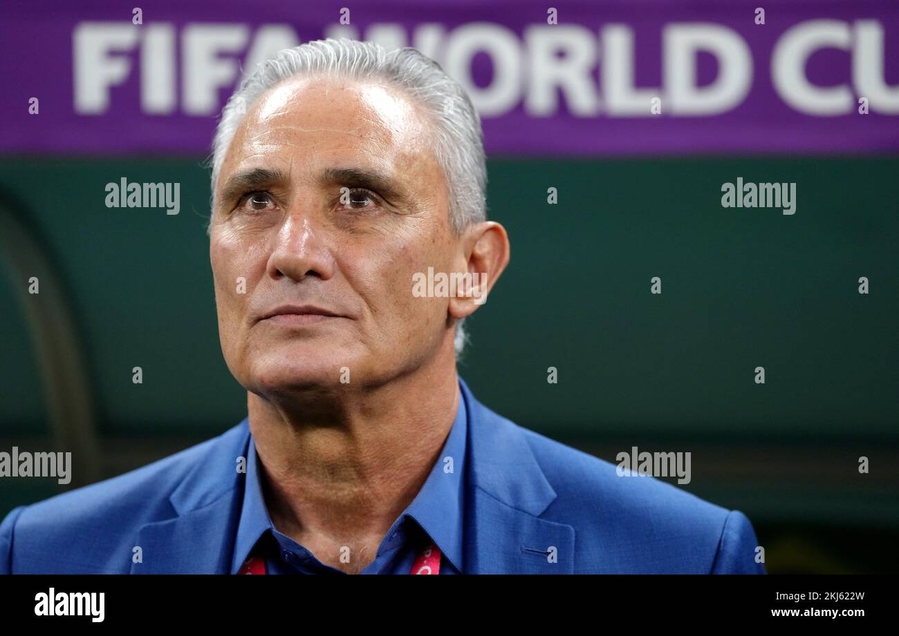 Brazil manager Tite before the FIFA World Cup Group G match at the ...