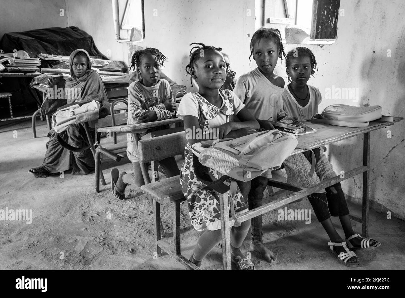 Mauritania, Chinguetti, Entkemkemt school Stock Photo - Alamy