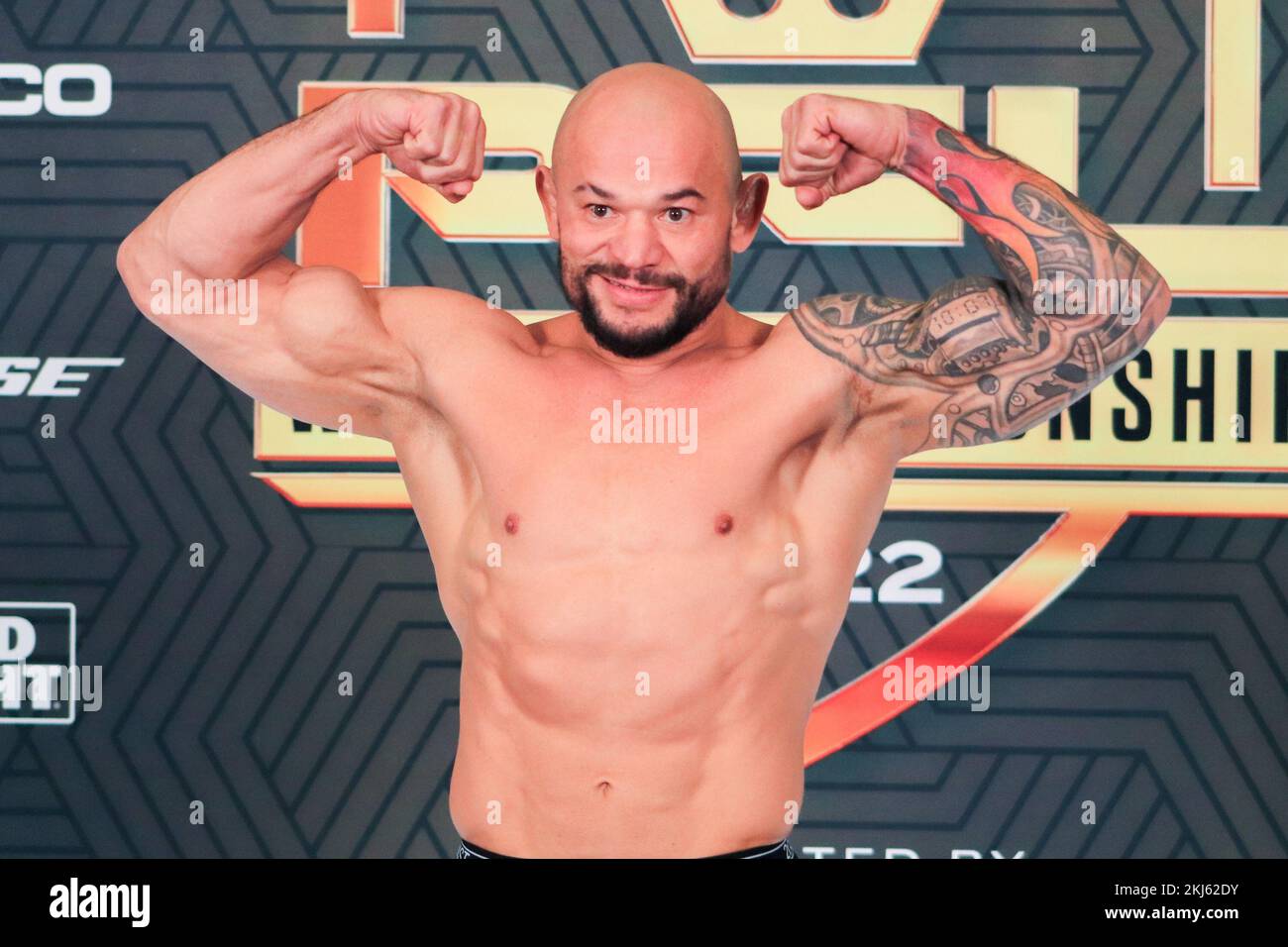 November 24, 2022: NEW YORK, NY - NOVEMBER 24: Gleison Tibau poses on ...