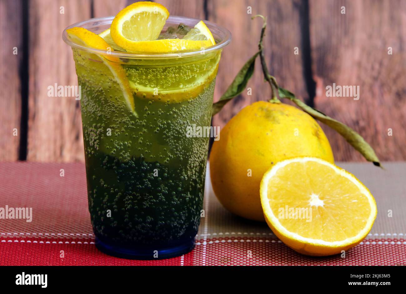 Pictures of some juices and smoothies with donuts Stock Photo - Alamy