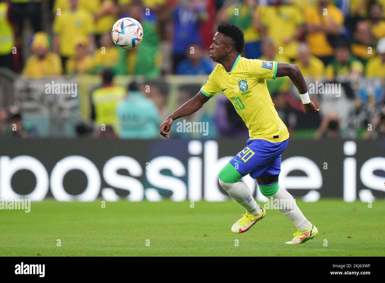 Vinicius Junior of Brazil during the FIFA World Cup Qatar 2022 match ...