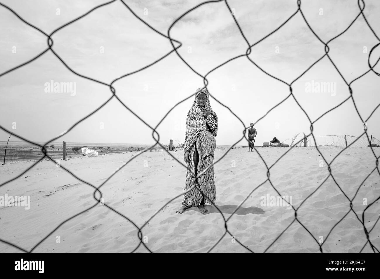 Mauritania, on the trail to Tichitt, nomad camp, portrait Stock Photo ...