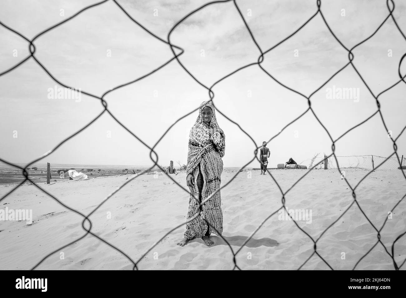 Mauritania, on the trail to Tichitt, nomad camp, portrait Stock Photo ...