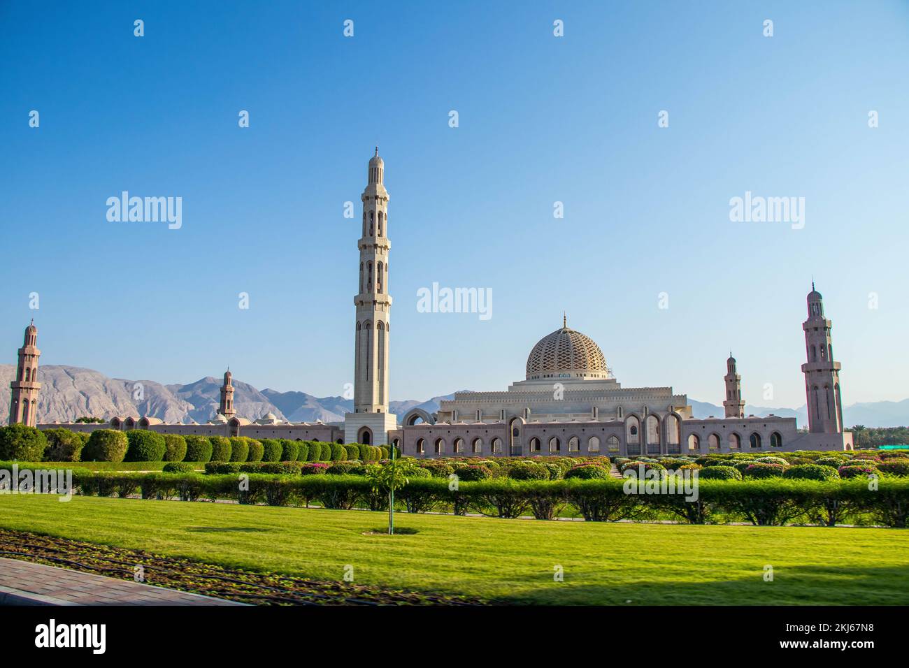 The Sultan Qaboos Grand Mosque is the largest mosque in Oman, located ...