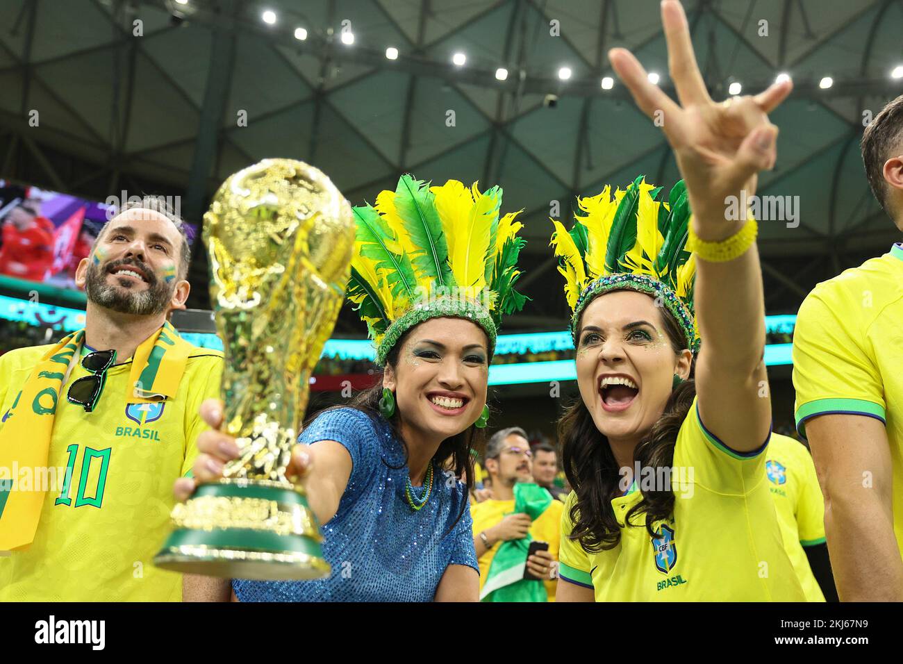 Lusail, Qatar. 24th Nov, 2022. Fans are seen before the Group G match ...