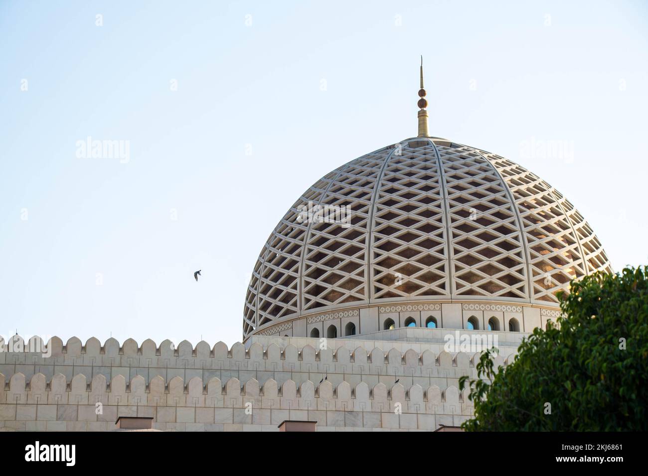 The Sultan Qaboos Grand Mosque is the largest mosque in Oman, located ...