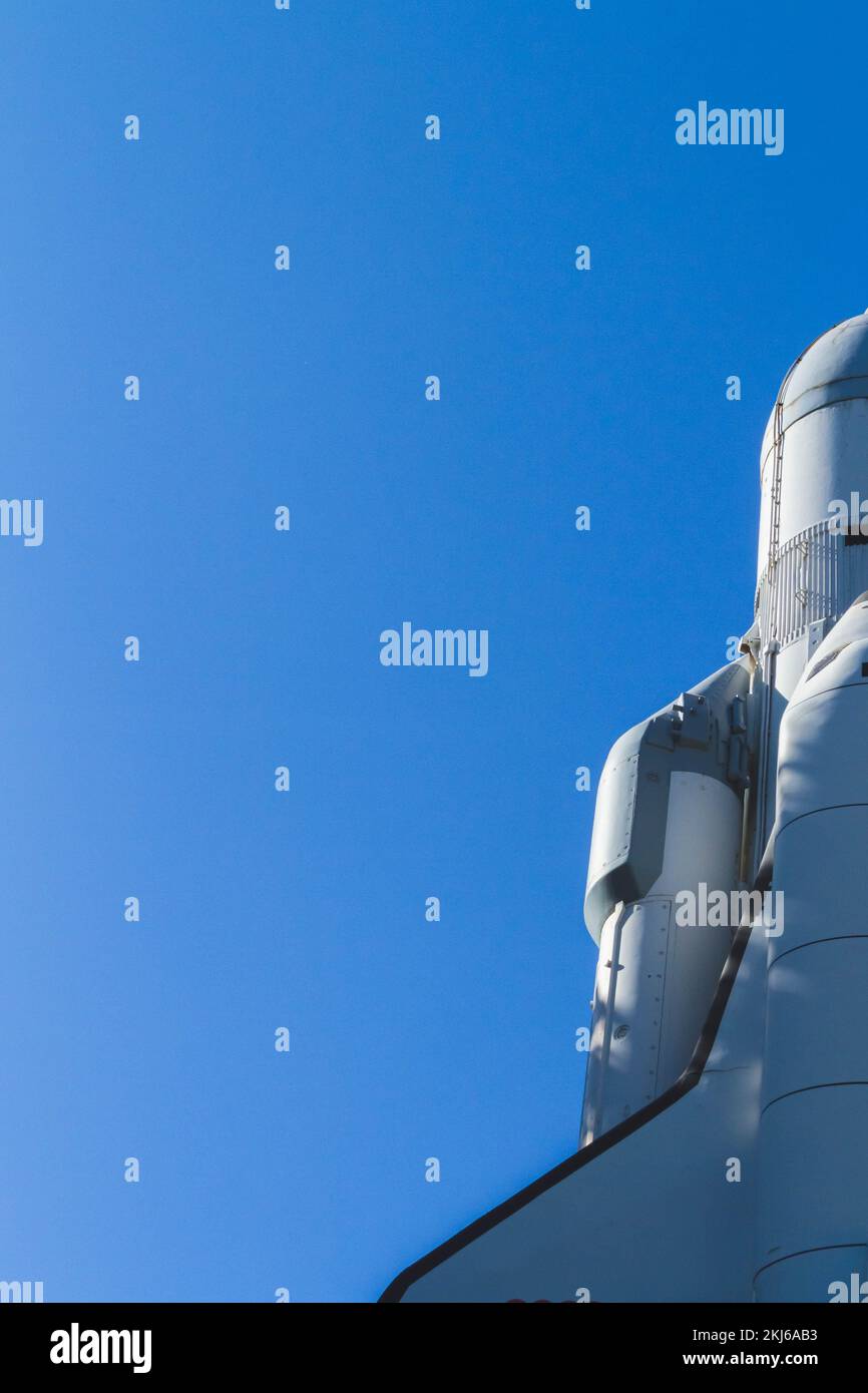 Monument Shuttle. Spaceship for space travel. Rocket in form of ...