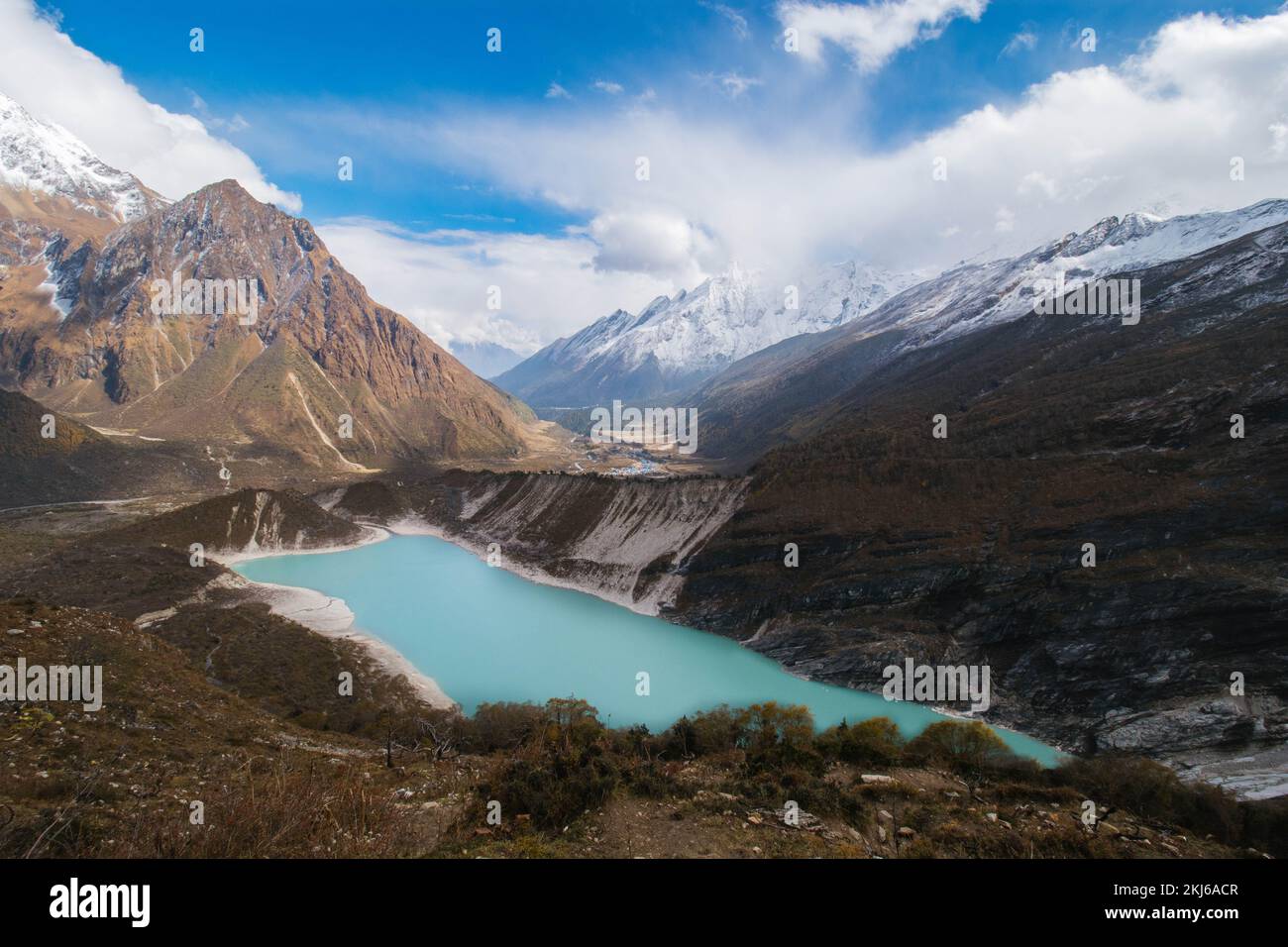 Birendra Lake, Gorkha, Manaslu Circuit Trek Nepal Stock Photo - Alamy