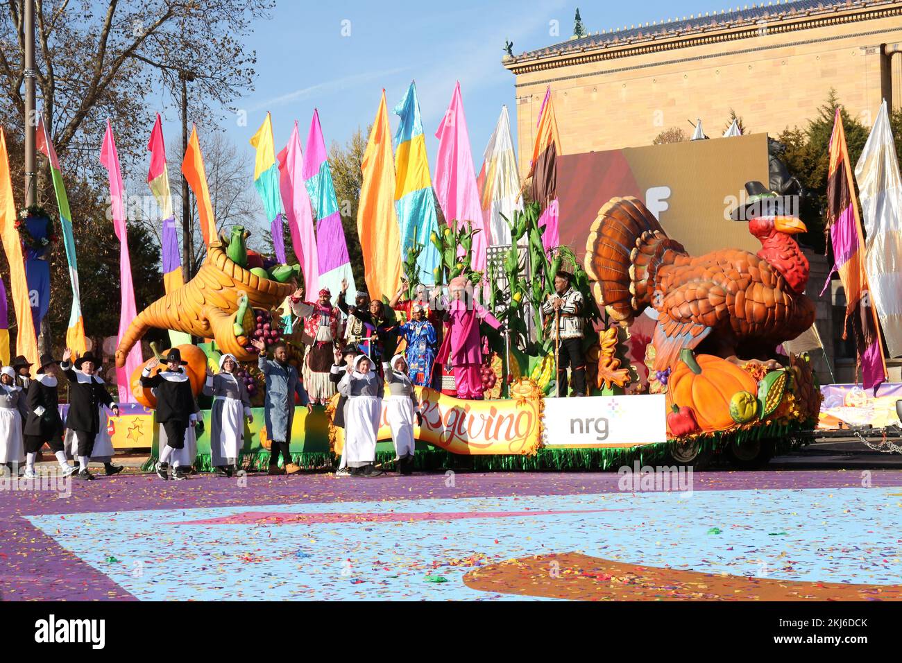 PHILADELPHIA, PA: View of the 103rd Philadelphia Thanksgiving Day ... PHILADELPHIA, PA: View of the 103rd Philadelphia Thanksgiving Day ...