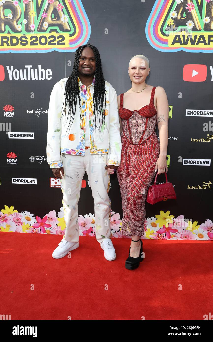 November 24, 2022: BAKER BOY (L) walking the red carpet at the 36th ...
