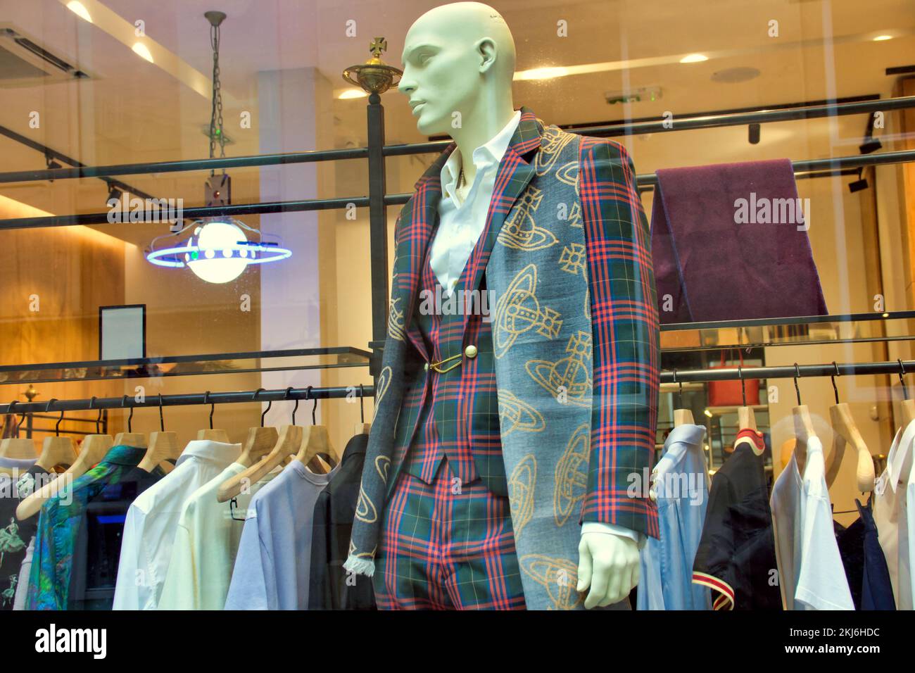 Vivienne Westwood designs iconic fashion Glasgow, Scotland, UK Stock ...