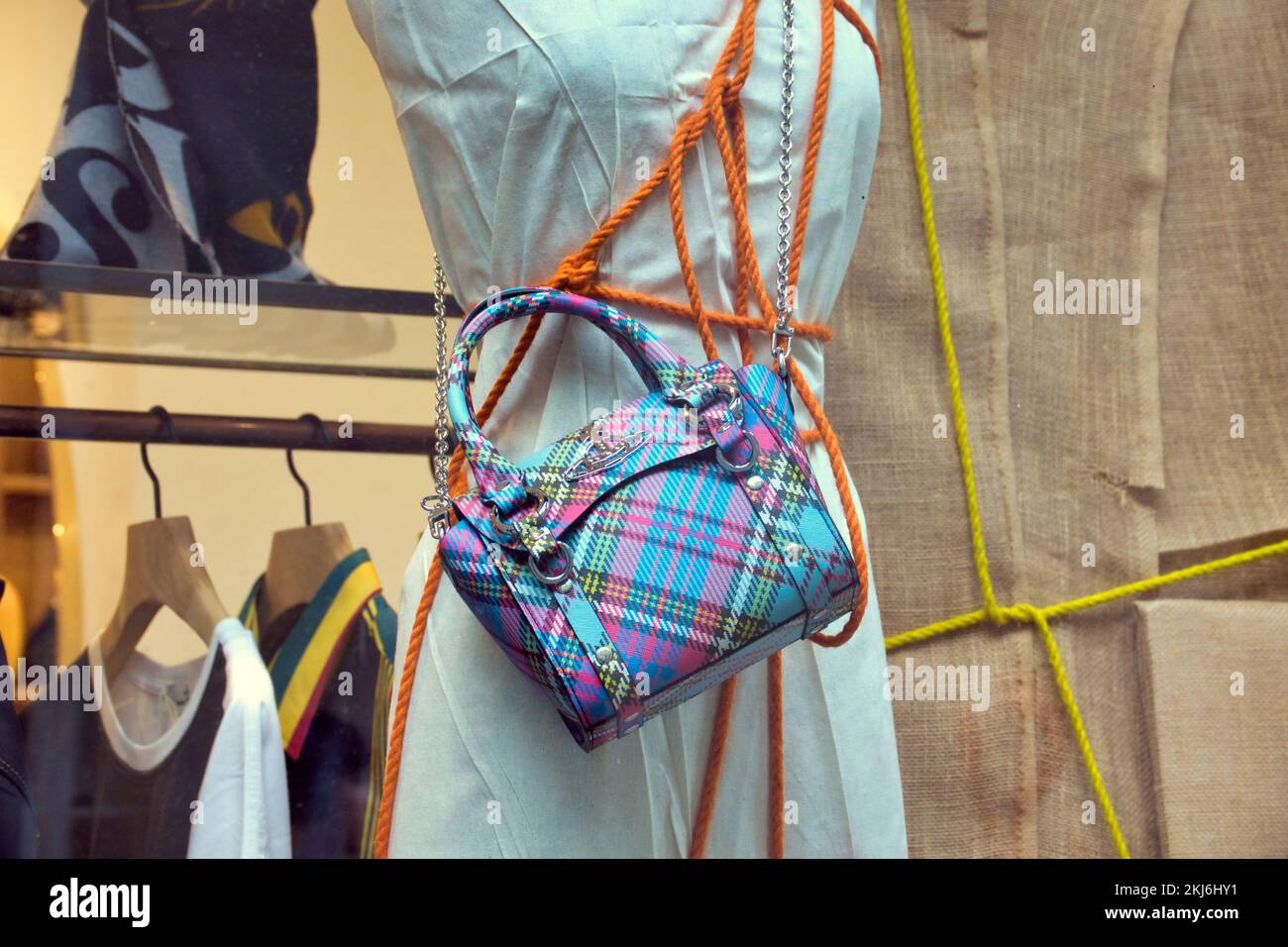 Vivienne Westwood designs iconic fashion Glasgow, Scotland, UK Stock ...