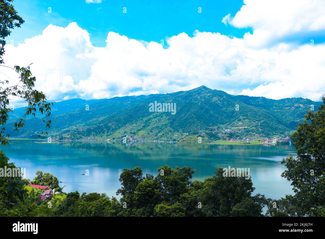 Phewa Fewa Lake and Pokhara City Nepal Stock Photo - Alamy