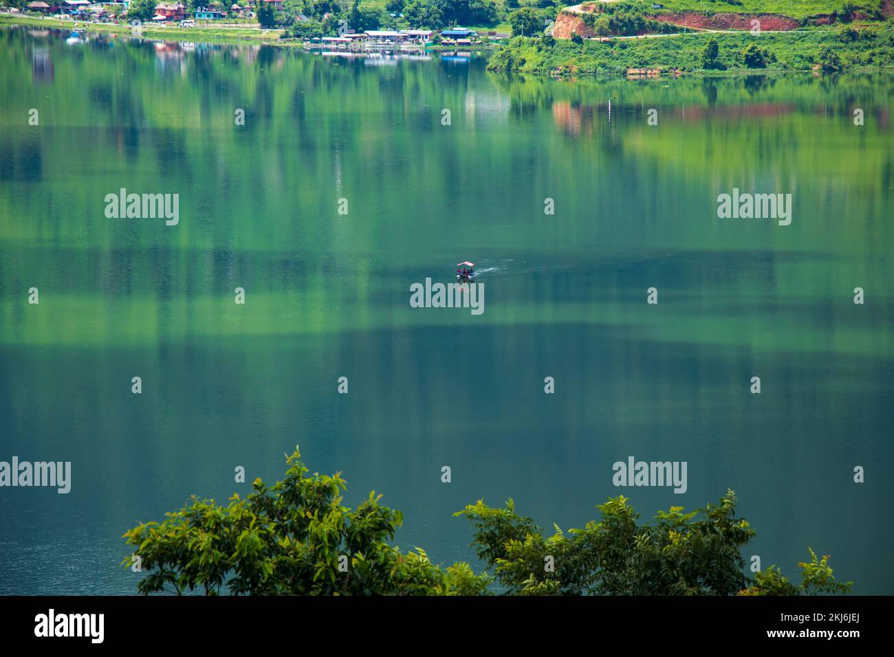 Phewa Fewa Lake and Pokhara City Nepal Stock Photo - Alamy