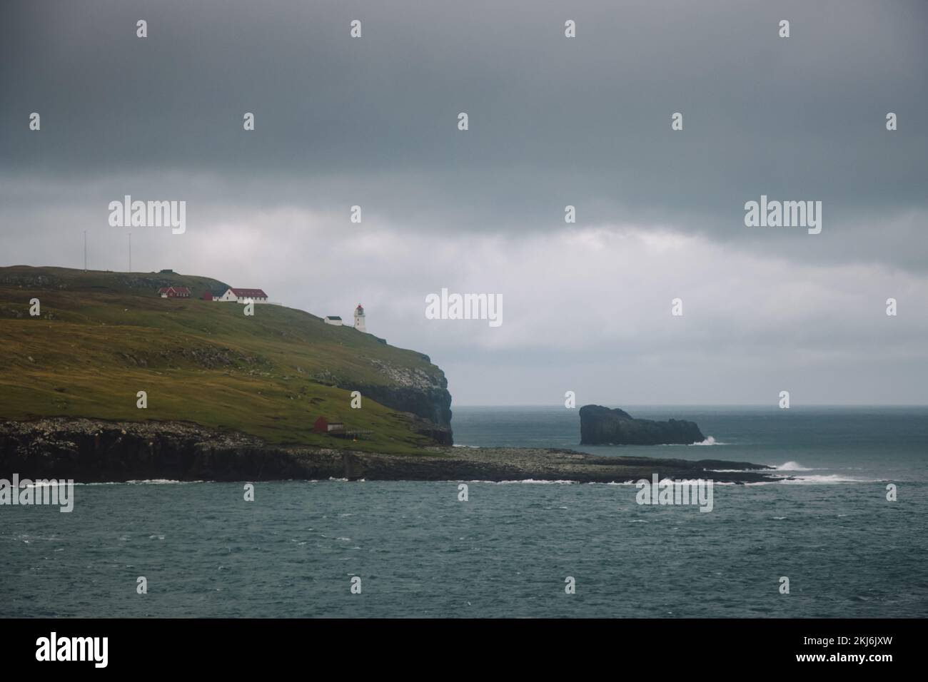 Faroe Islands, small islands and Peninsulas in the Atlantic Ocean Stock ...