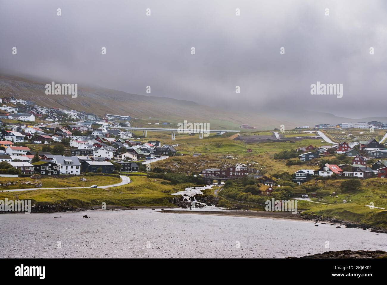 Capital of Faroe Islands, Torshavn in the Atlantic Ocean Stock Photo ...