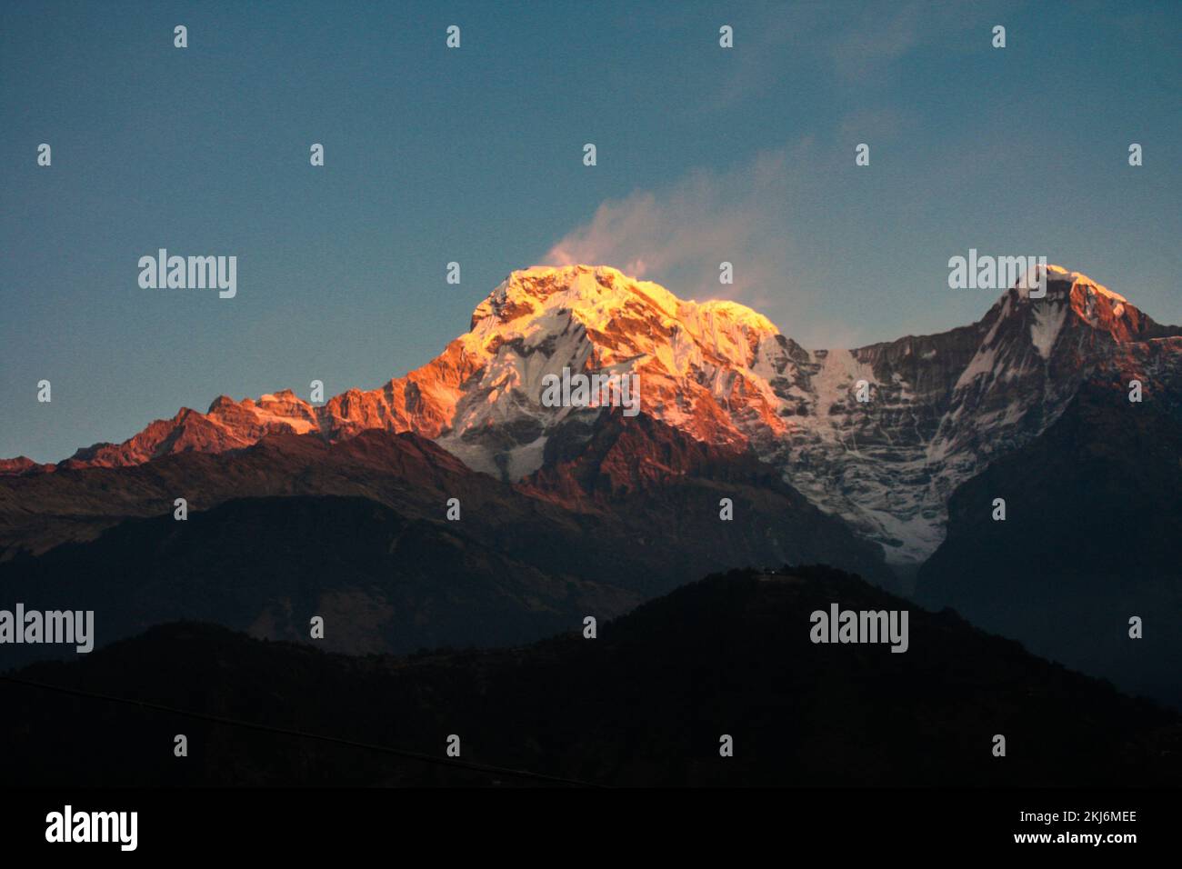 Mardi Himal, Mt. Machhapuchhare, Annapurna mountain seen during ...