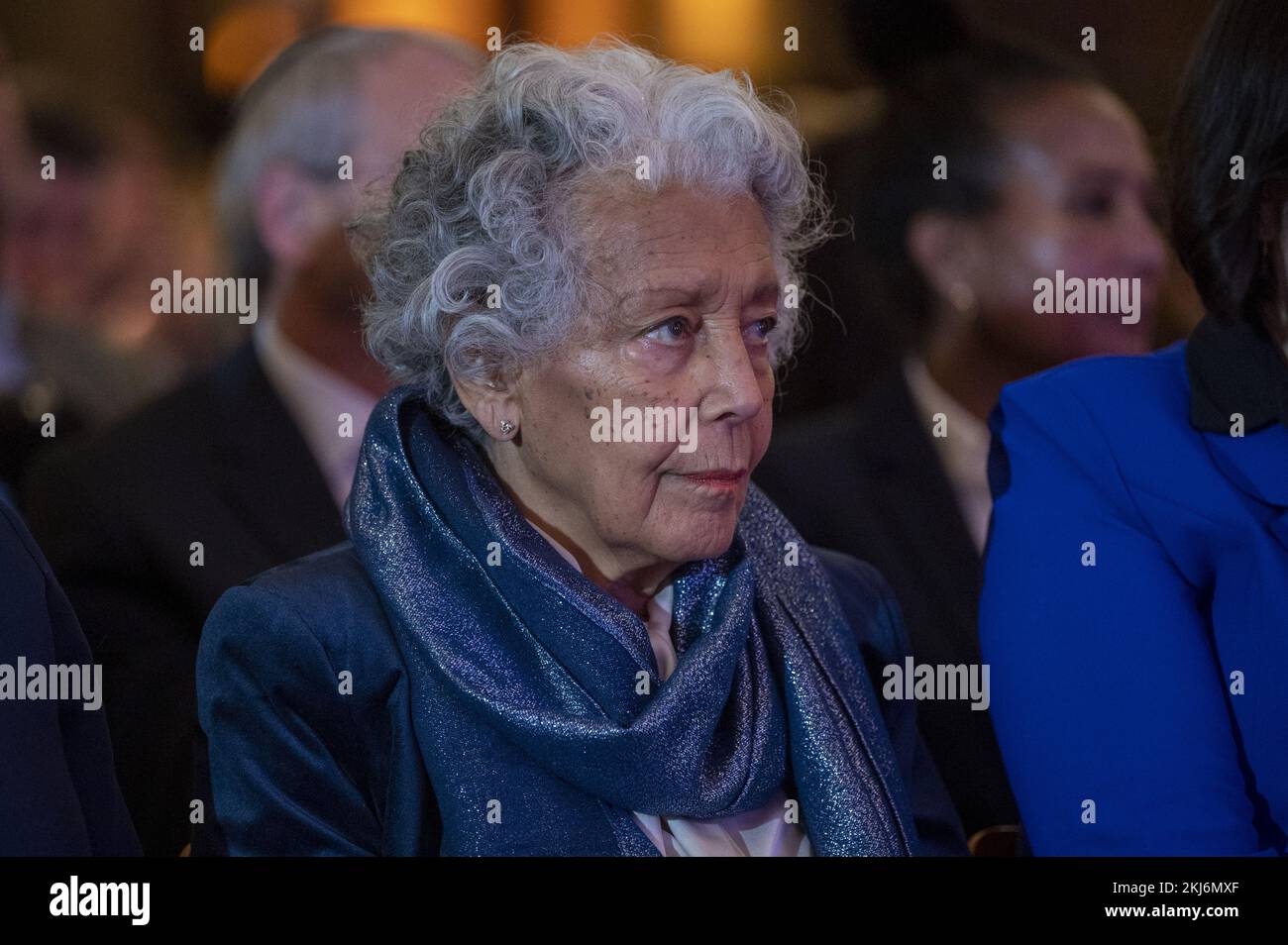 AMSTERDAM - Daughter Judith de Kom at the unveiling of the memorial ...