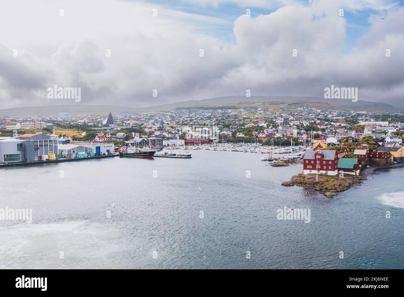 Tinganes Faroese Parliament from the Vikings Period in the Torshavn ...