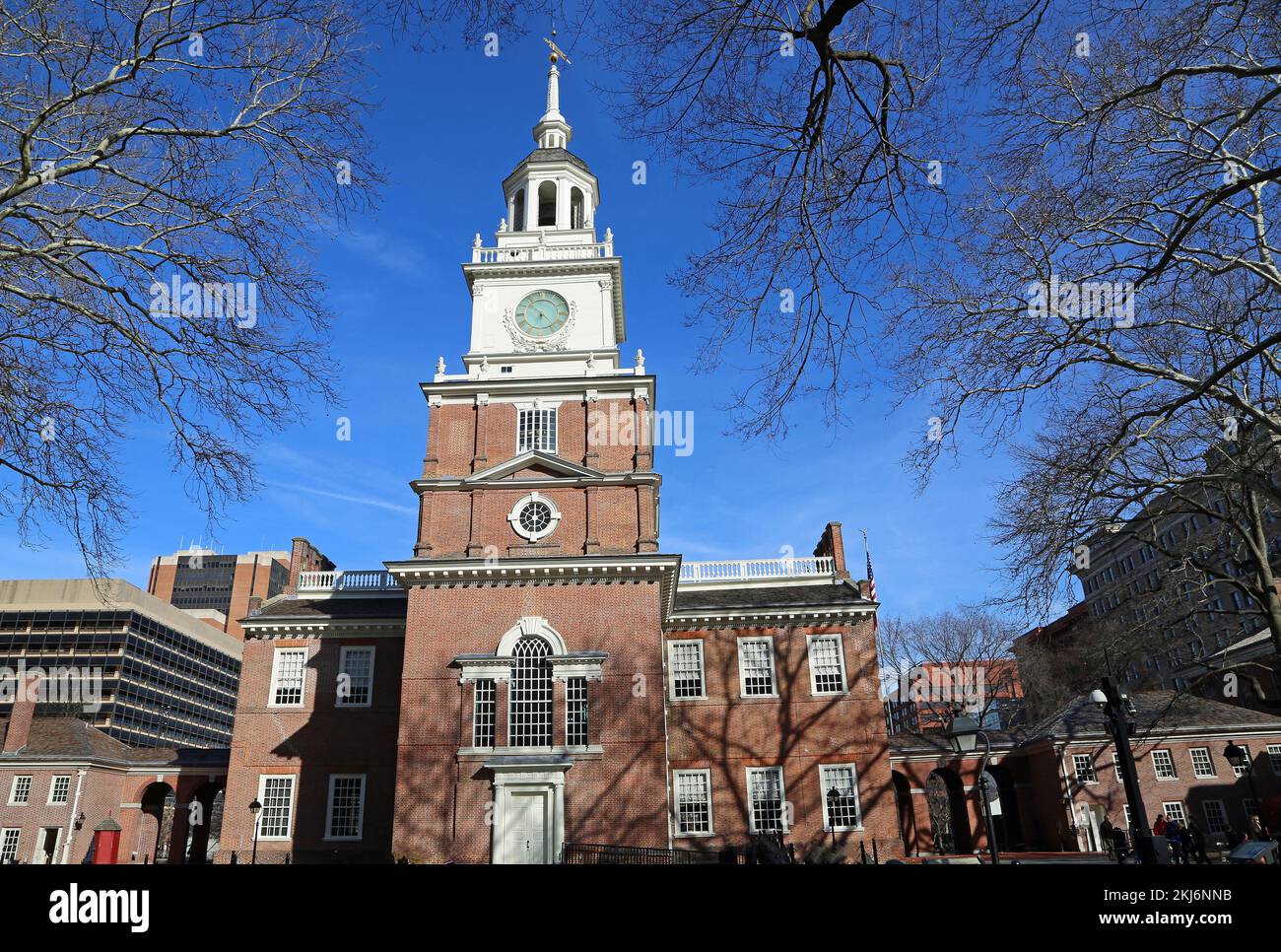The tower of Independence Hall - Philadelphia Stock Photo - Alamy