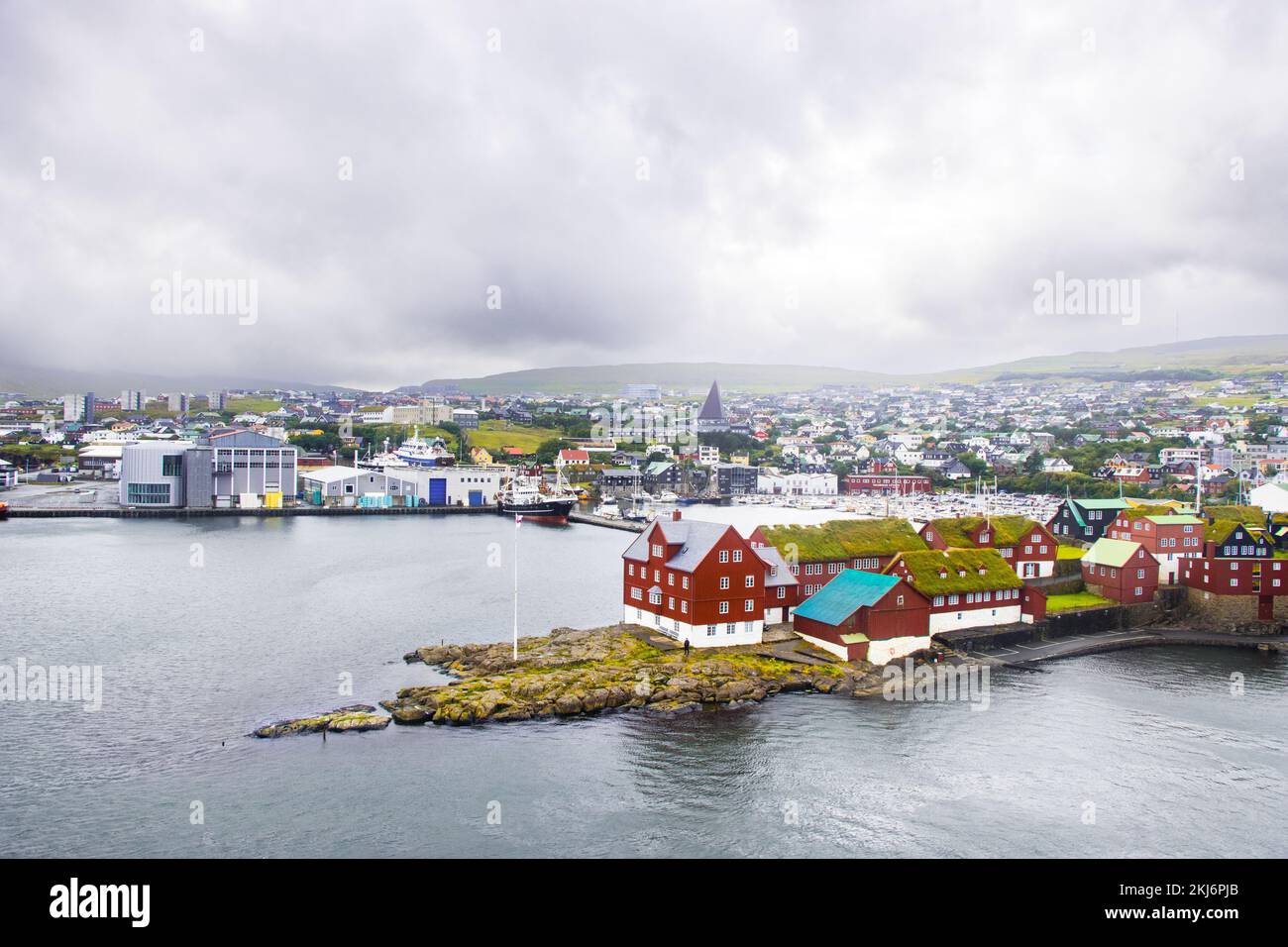 Tinganes Faroese Parliament from the Vikings Period in the Torshavn ...