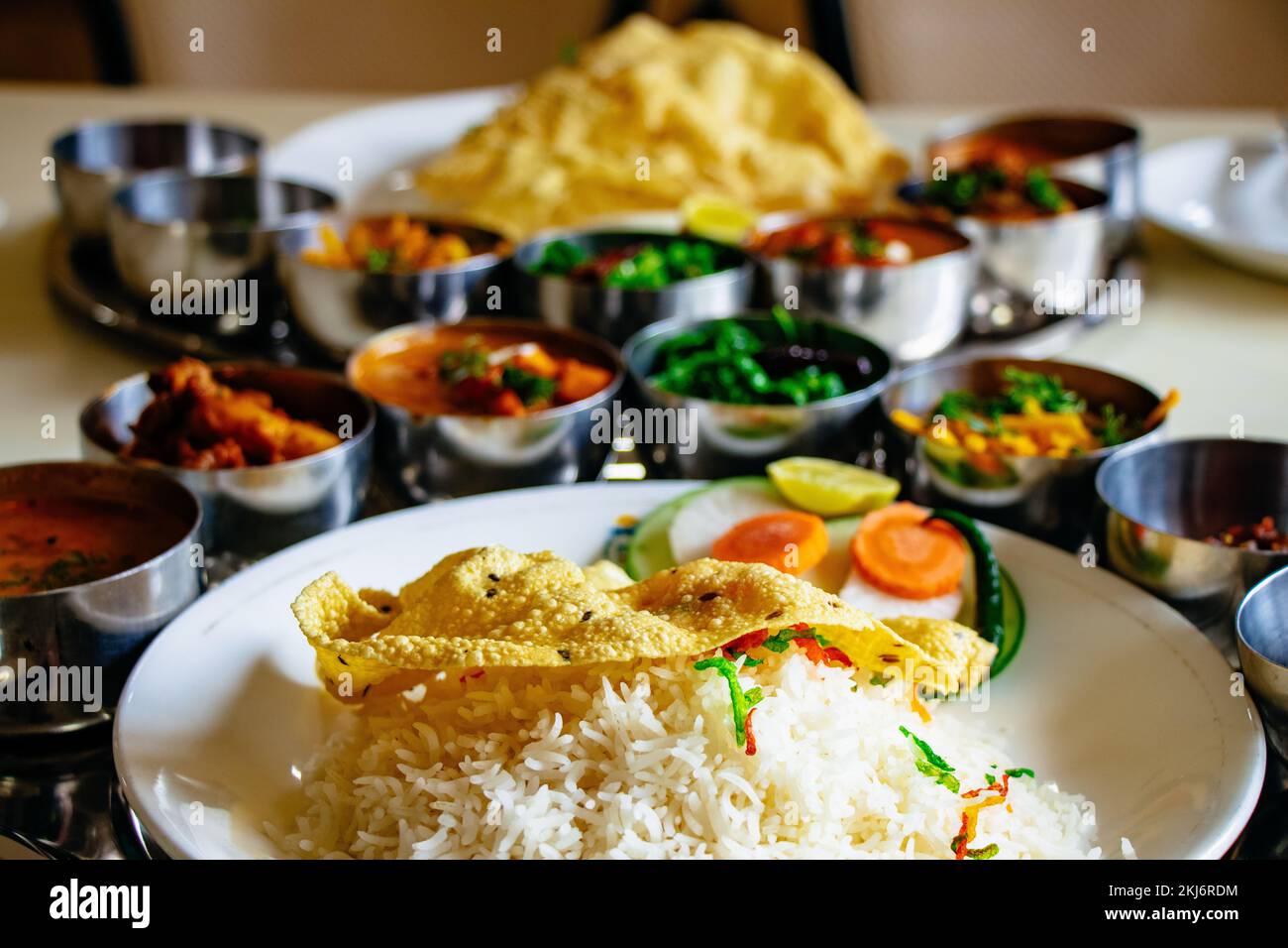 Nepali Daal Bhaat Tarkari Rice and Vegetable Set Lunch Dinner Stock ...