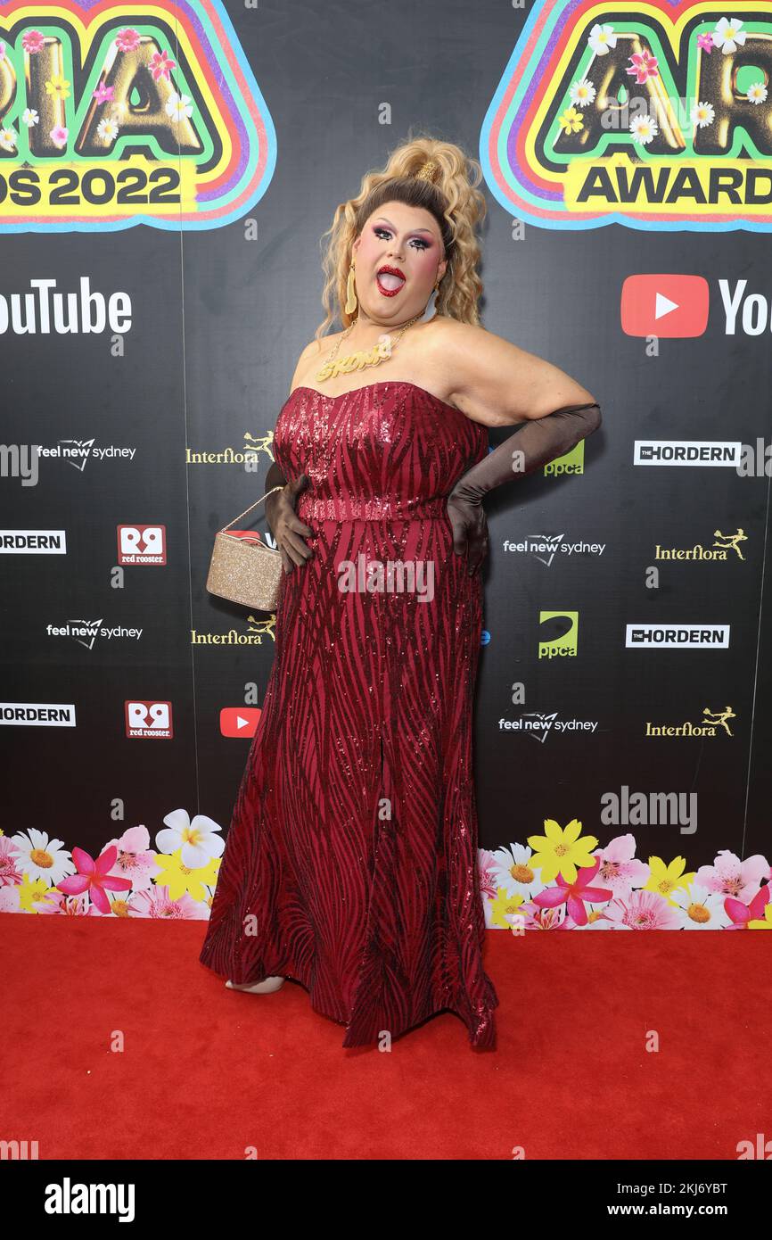 November 24, 2022: CARLA FROM BANKSTOWN walking the red carpet at the ...