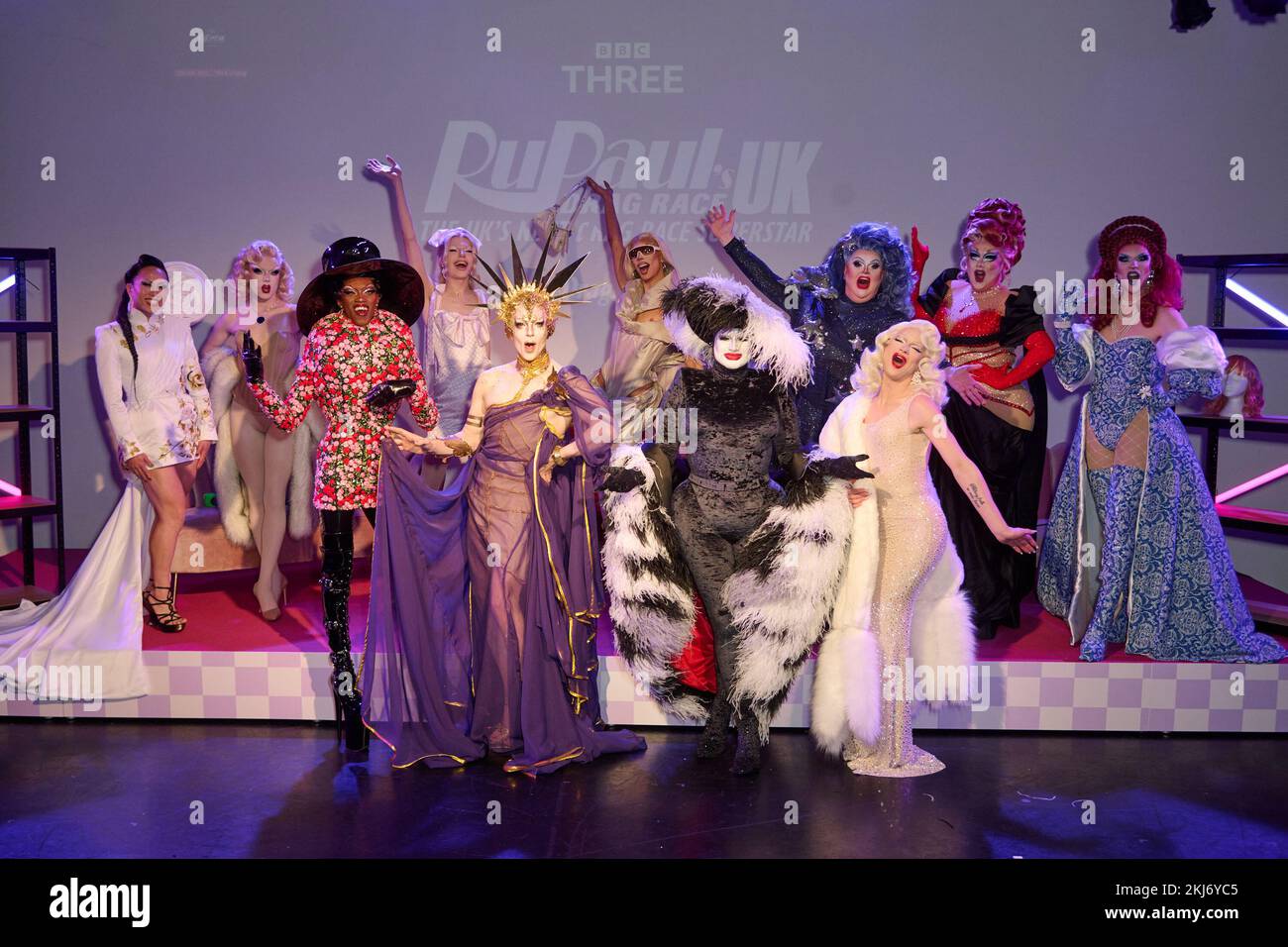 London, UK . 24 November, 2022 . Ru Pauls Contestants 2022 pictured ...