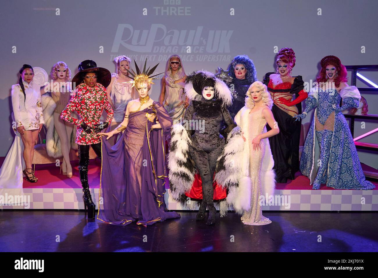 London, UK . 24 November, 2022 . Ru Pauls Contestants 2022 pictured ...