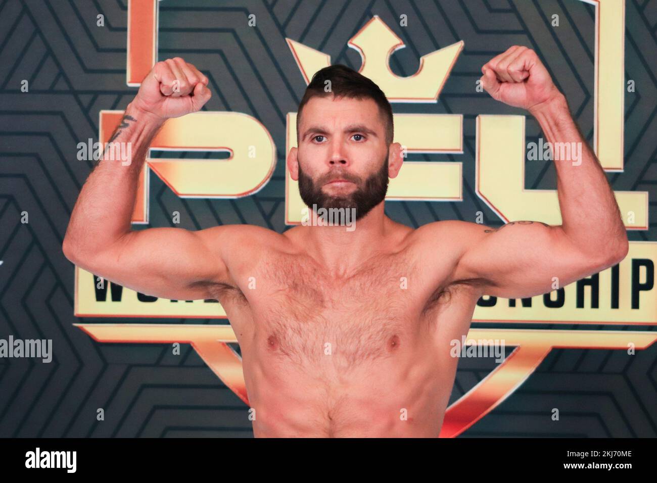 November 24, 2022: NEW YORK, NY - NOVEMBER 24: Jeremy Stephens poses on ...