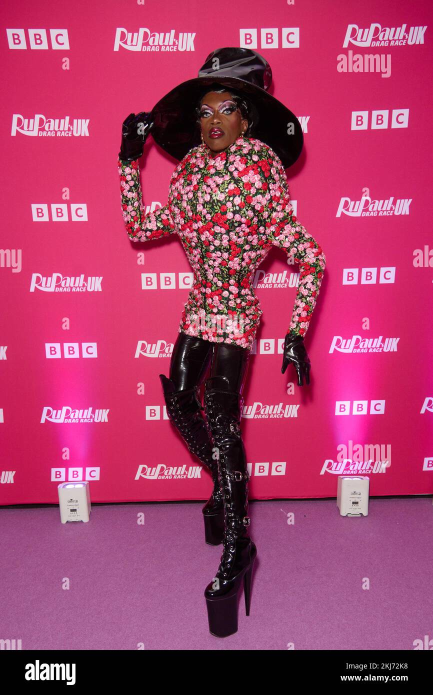 London, UK . 24 November, 2022 . Black Peppa pictured atttending the RuPaul's Drag Race 2022 ...