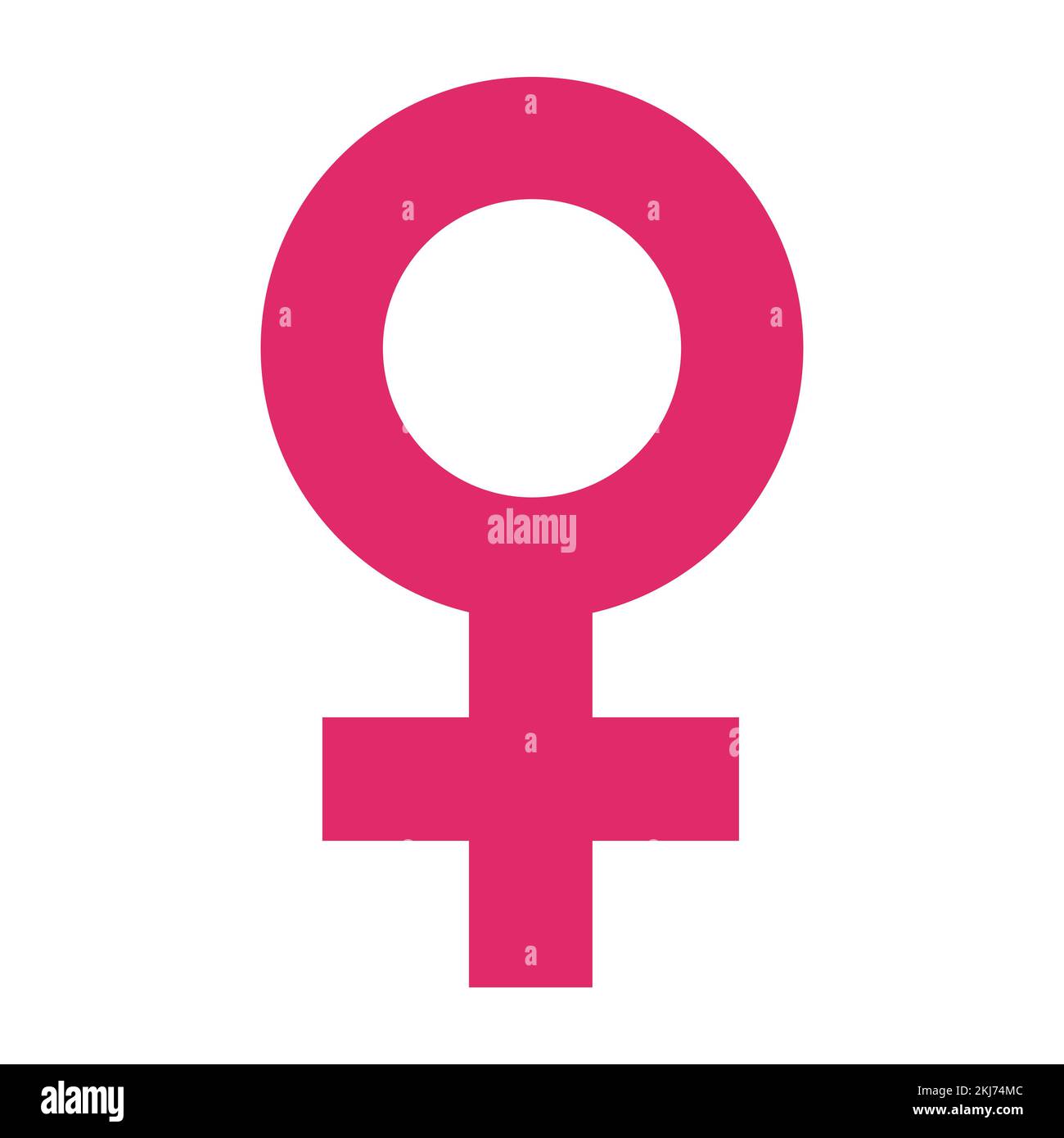 Feminism icon. Female symbol. Vector illustration isolated on white ...
