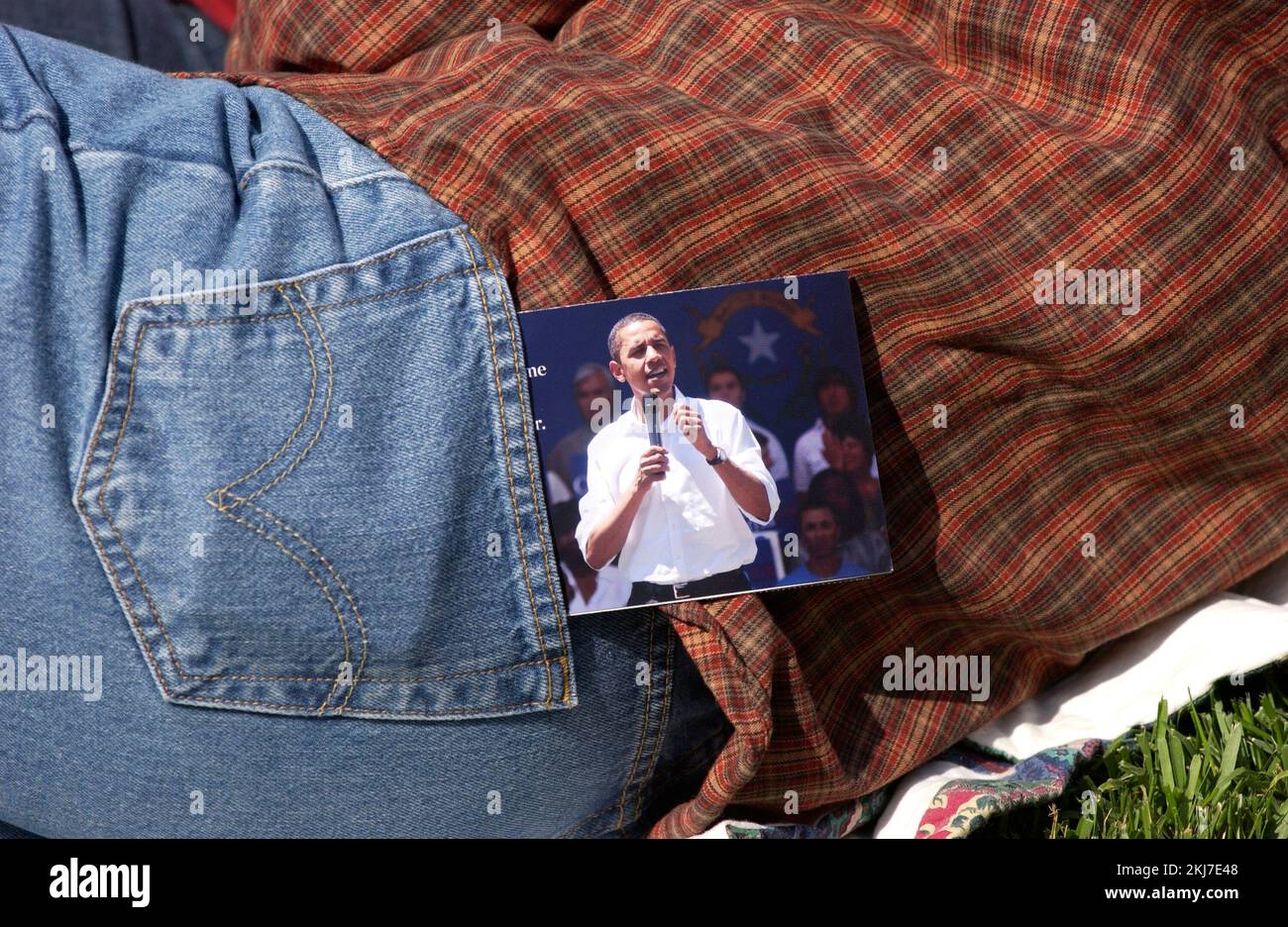 October 11, 2008 - Las Vegas, Nevada, U.S. - An attendee has a flyer ...