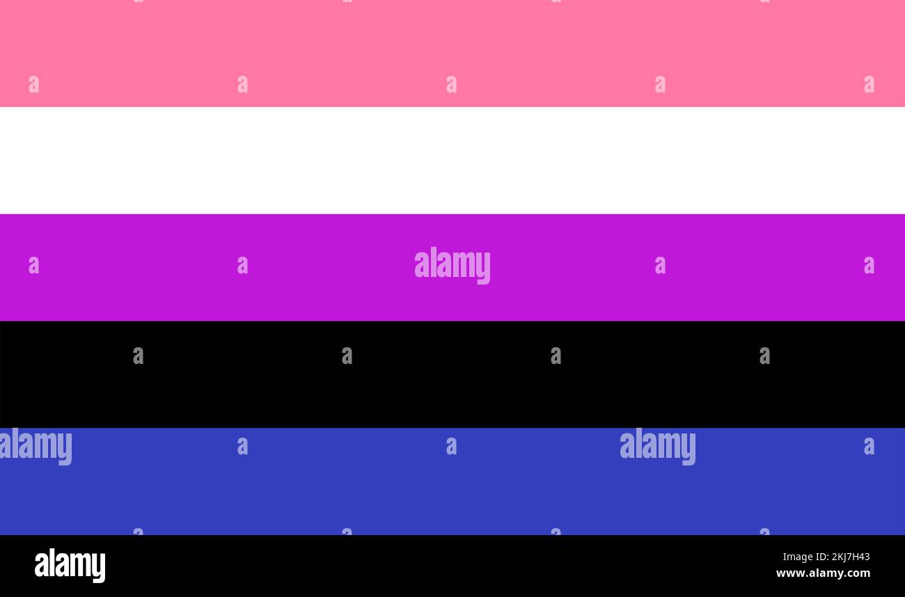 Genderfluidity Pride Flag symbol Stock Photo - Alamy