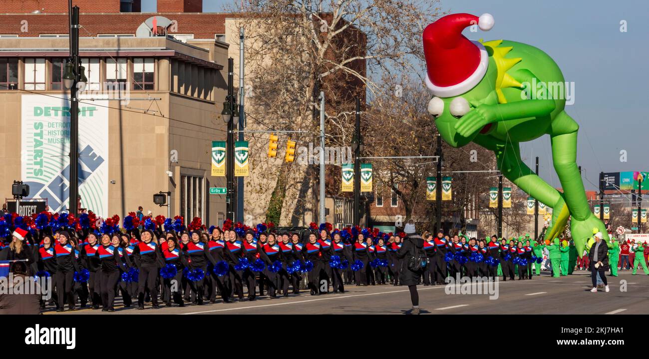 Detroit, Michigan, USA. 24th Nov, 2022. The Kermit the Frog balloon in ...