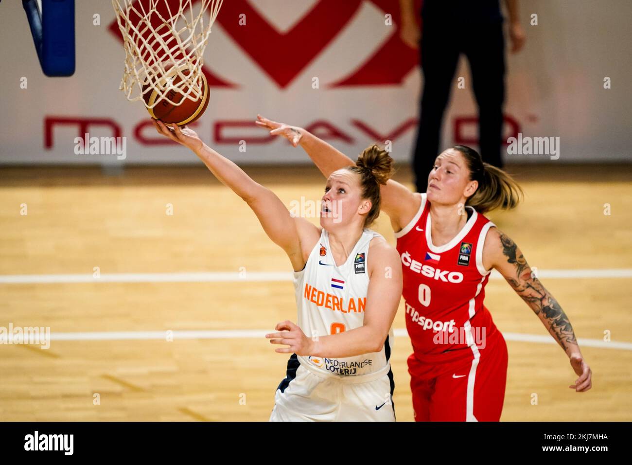 ALMERE, NETHERLANDS - NOVEMBER 24: Esther Fokke of the Netherlands and ...