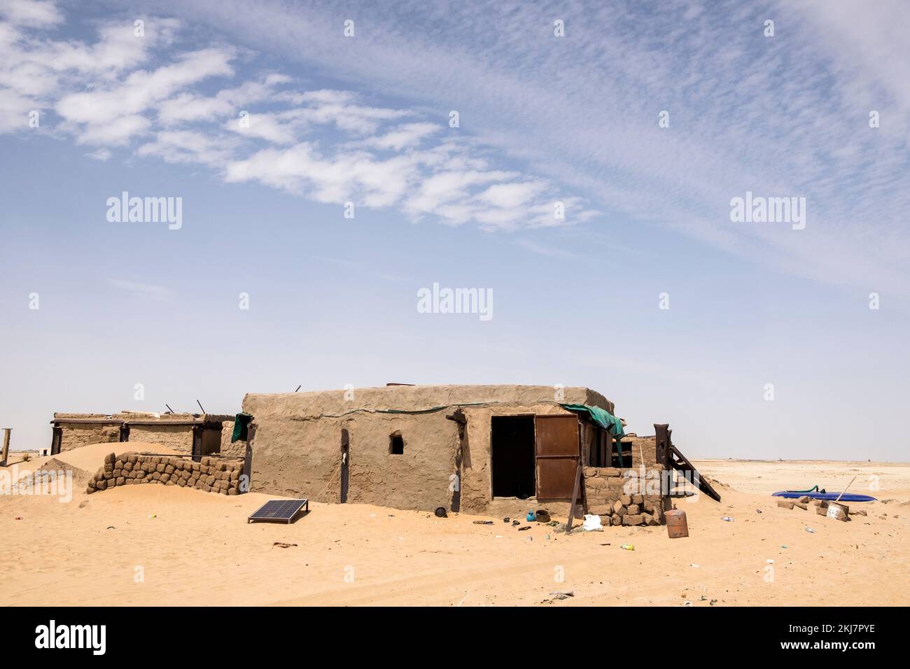 Mauritania, Inal, village in the desert Stock Photo - Alamy