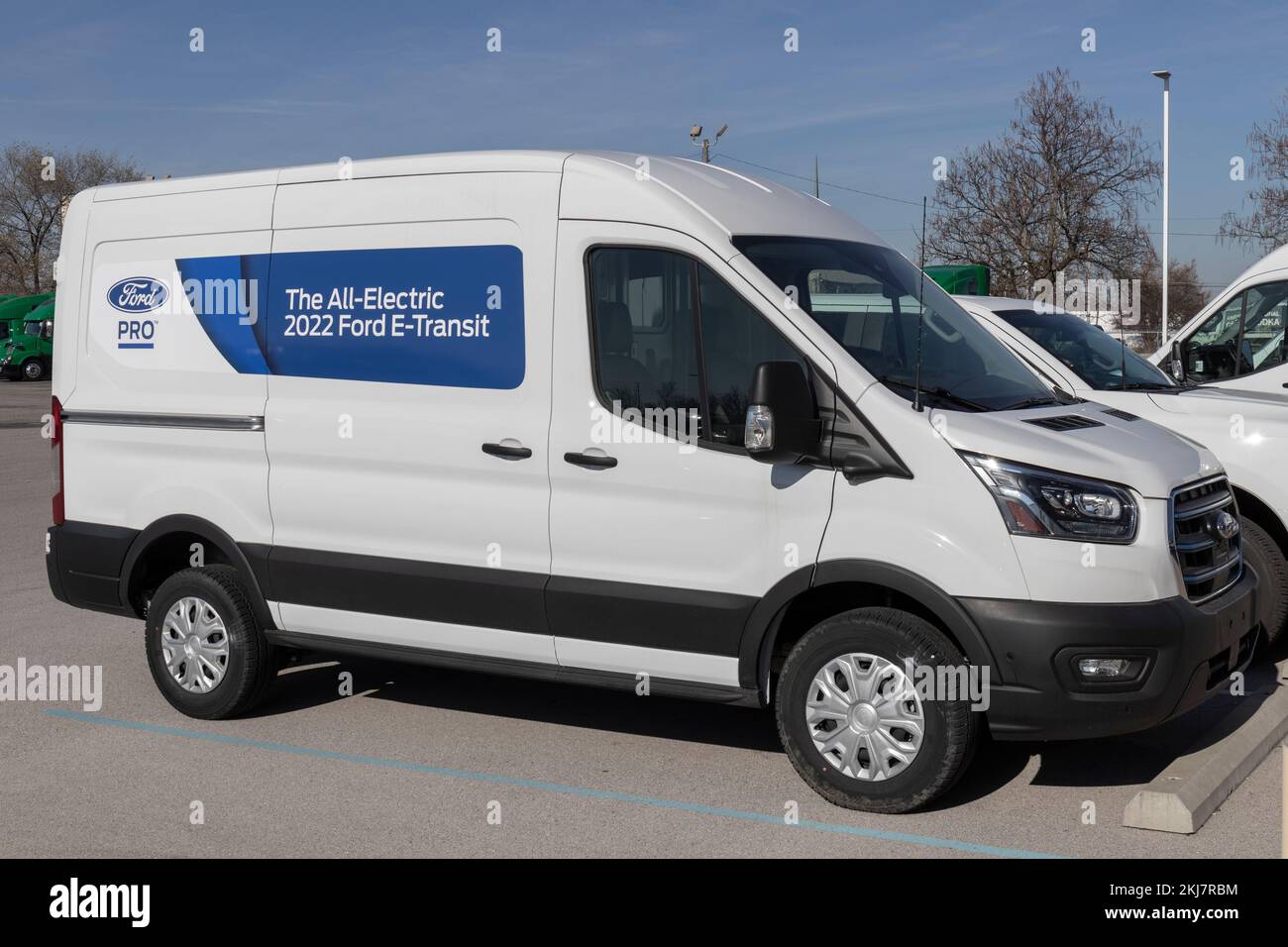 Indianapolis - Circa November 2022: Ford E-Transit Cargo Van at a ...