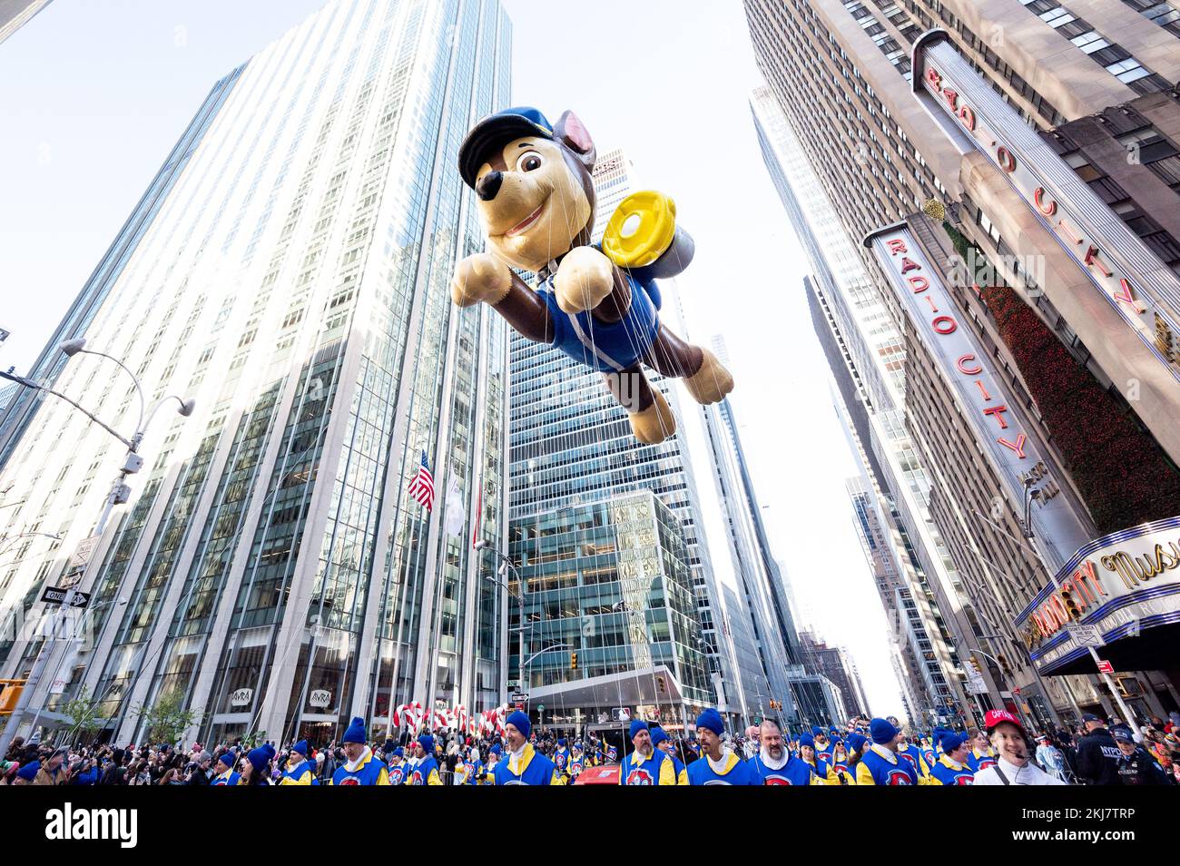 New York, United States. 24th Nov, 2022. The Paw Patrol Chase balloon ...