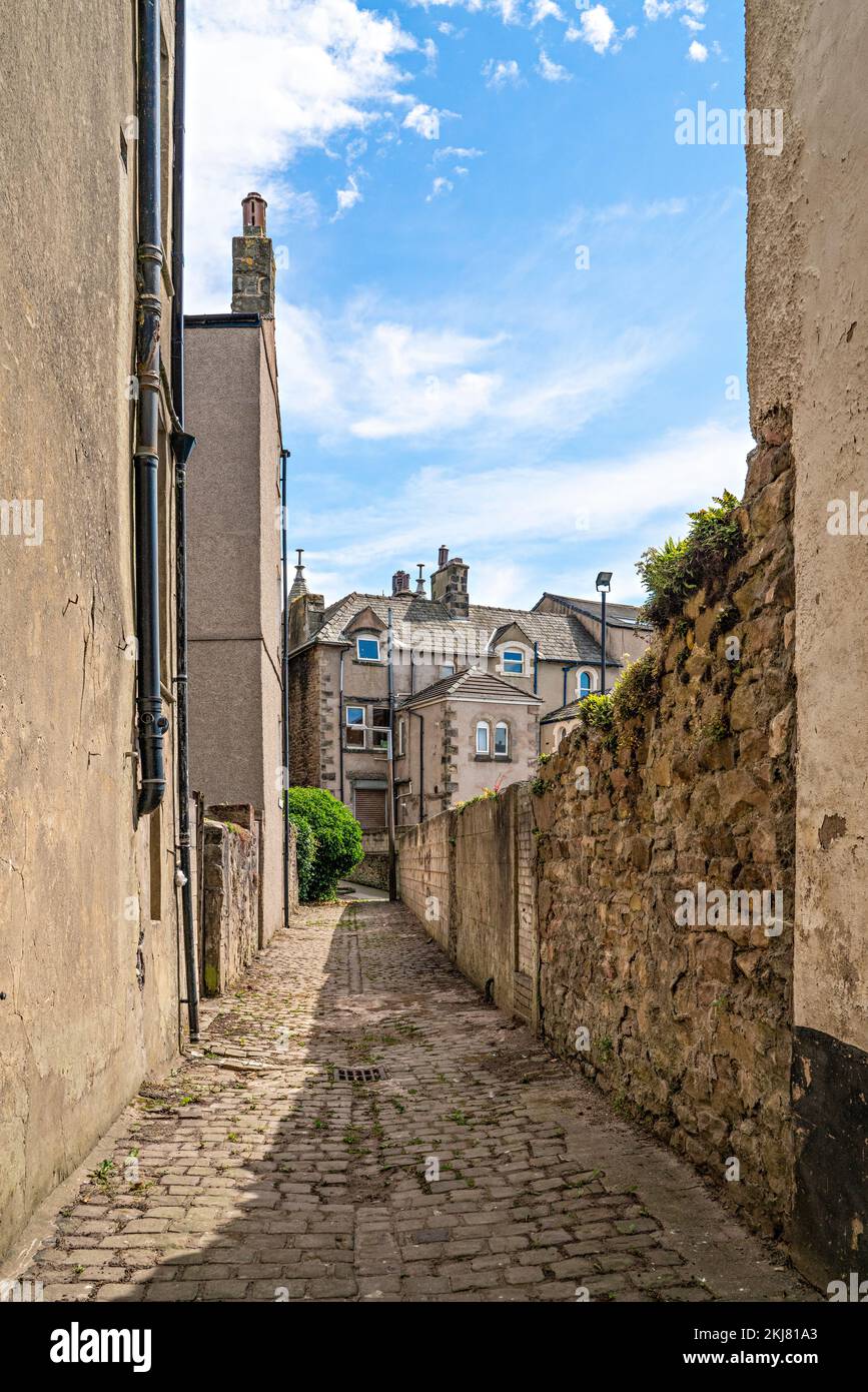 Cobbled path between stone hi-res stock photography and images - Alamy
