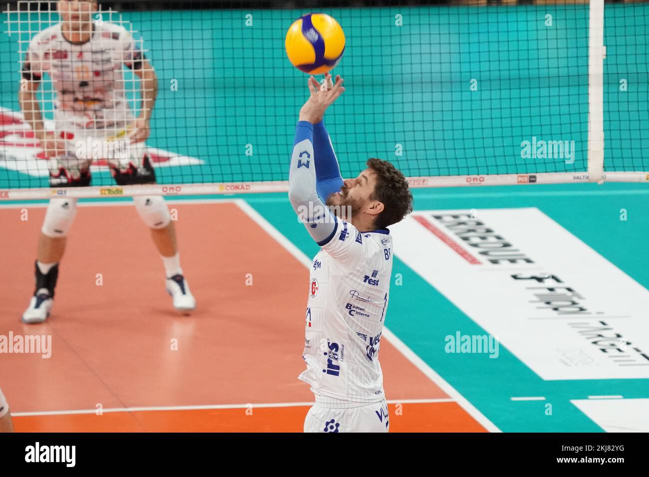 Pala Barton, Perugia, Italy, November 24, 2022, mossa de rezende bruno ...
